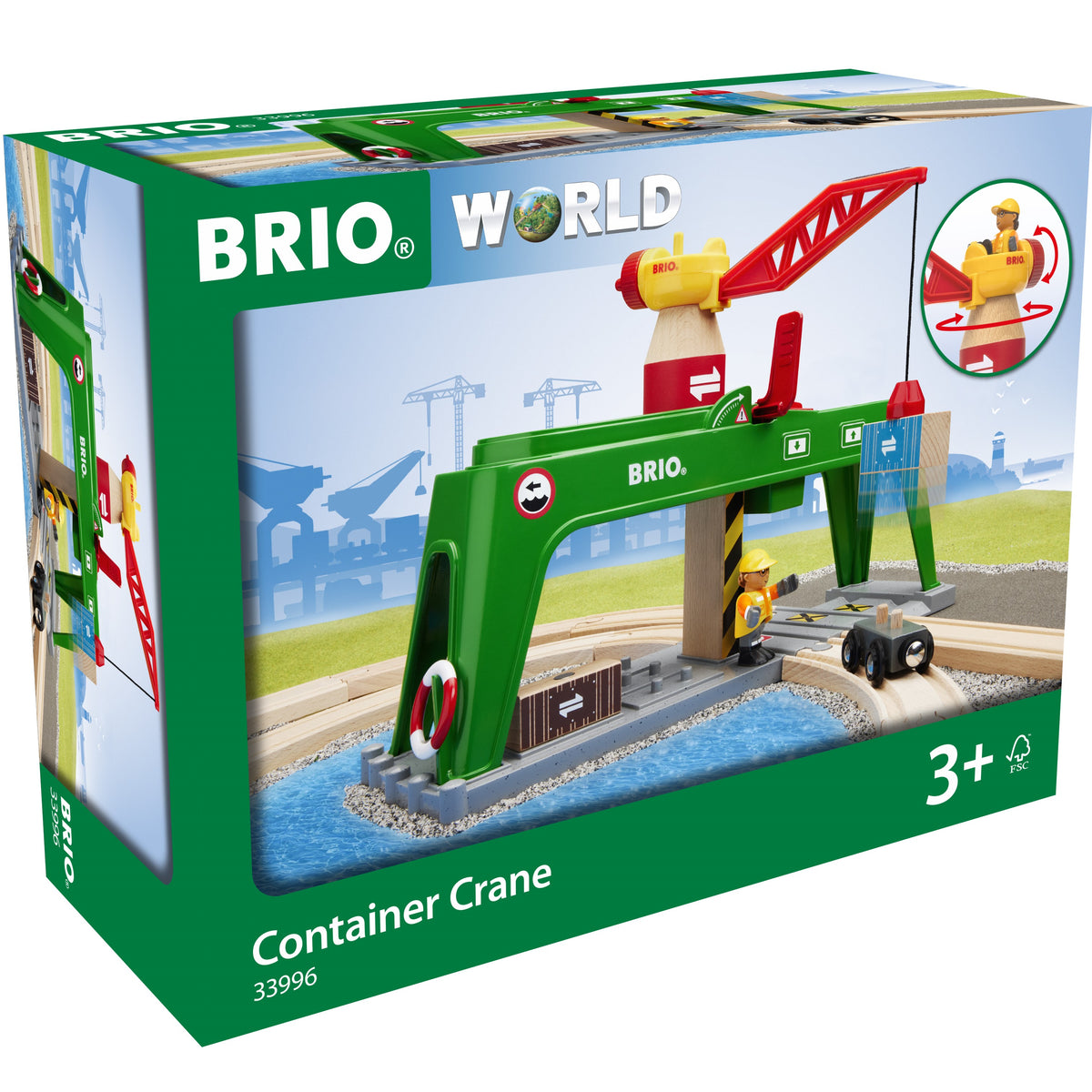 BRIO 33996 - Container kran – Geppel's Legetøj